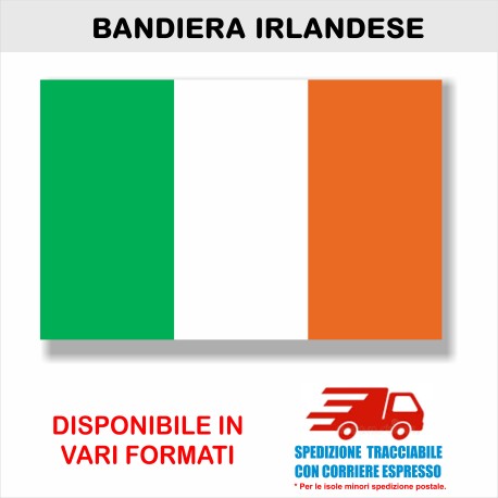 Adesivo Bandiera Irlandese adesivi bandiere Irlanda cod.29 - Stickers Line